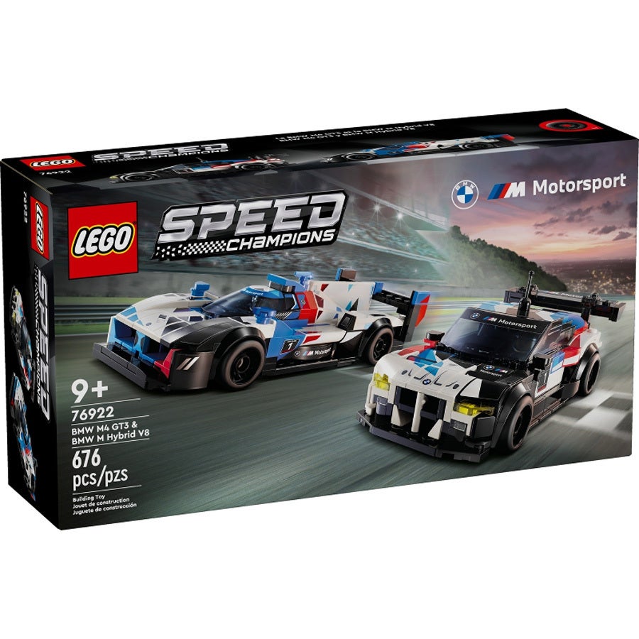 LEGO® 76922: BMW M4 GT3 & BMW M Hybrid V8 Race Cars | Empire Bricks ...